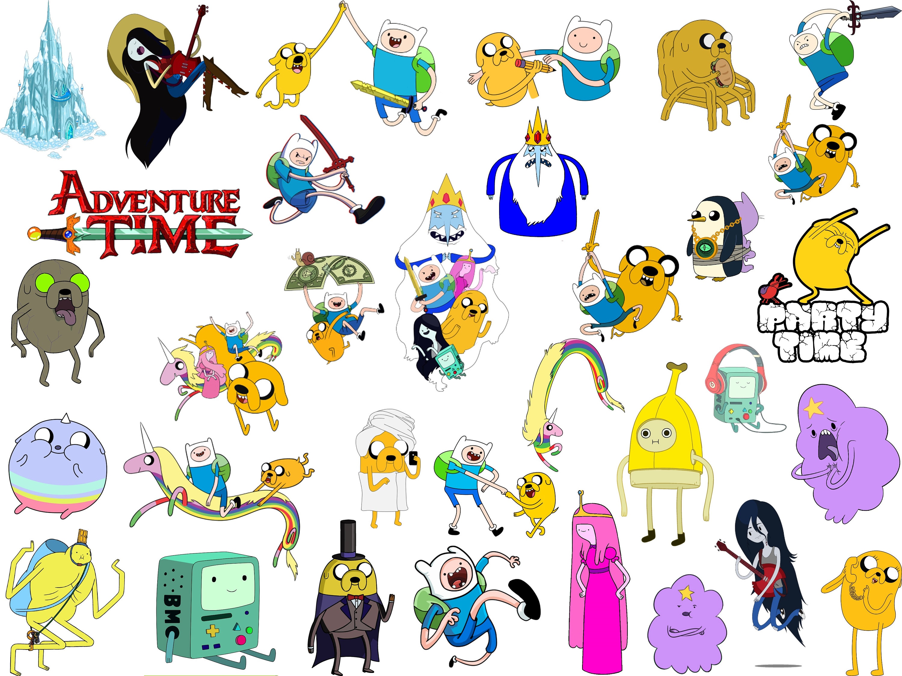 34 Pieces Adventure Time Png - Etsy