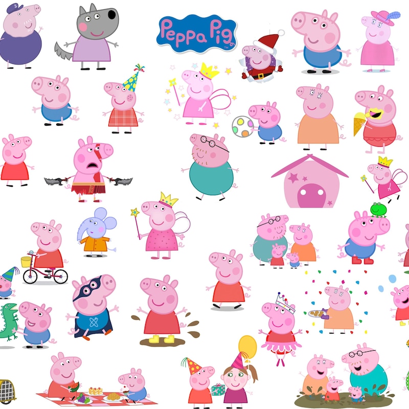 Peppa Pig Svg - Etsy UK