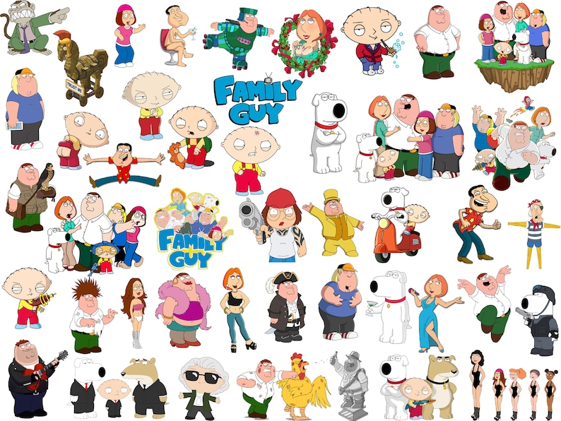 45 Pieces Family Guy Png - Etsy