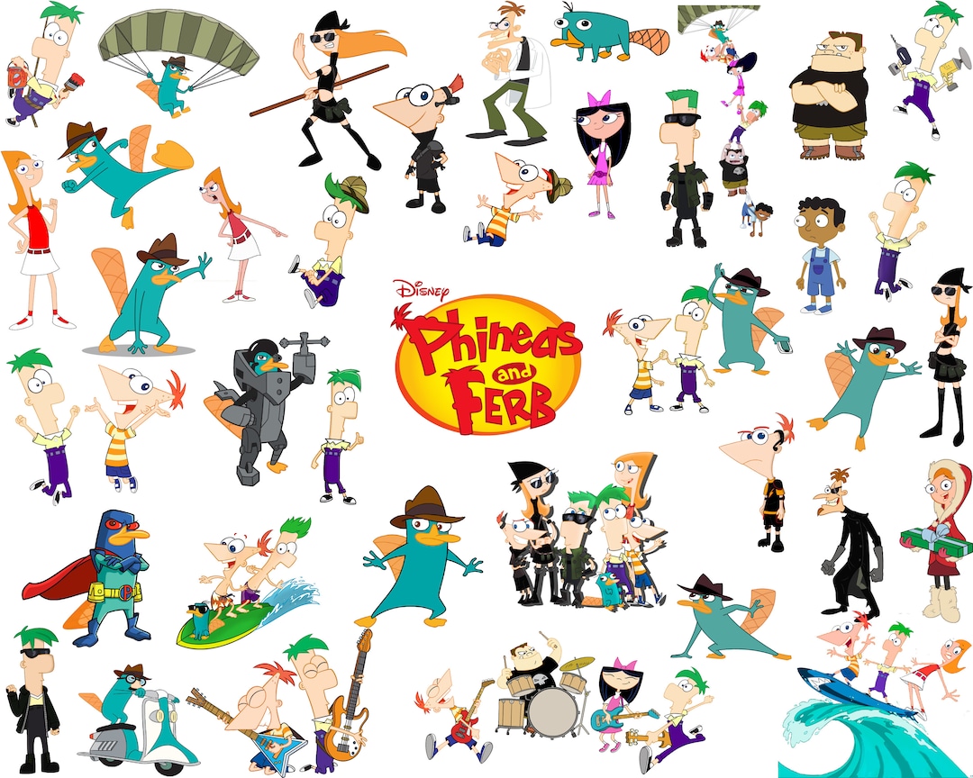 40 Pieces Phineas and Ferb Png - Etsy