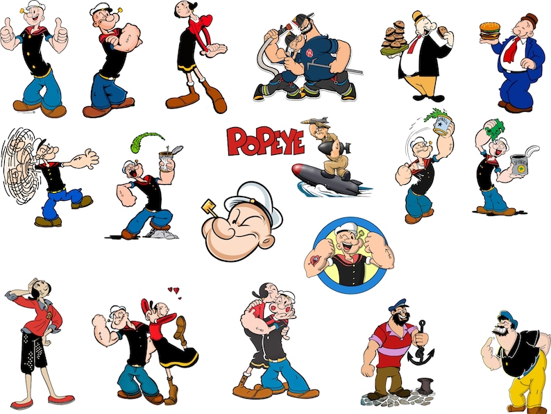 22 Popeye Png - Etsy