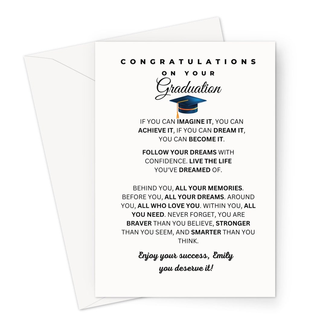 Graduation Gifts 2024, Congratulation Card, High School, College ...