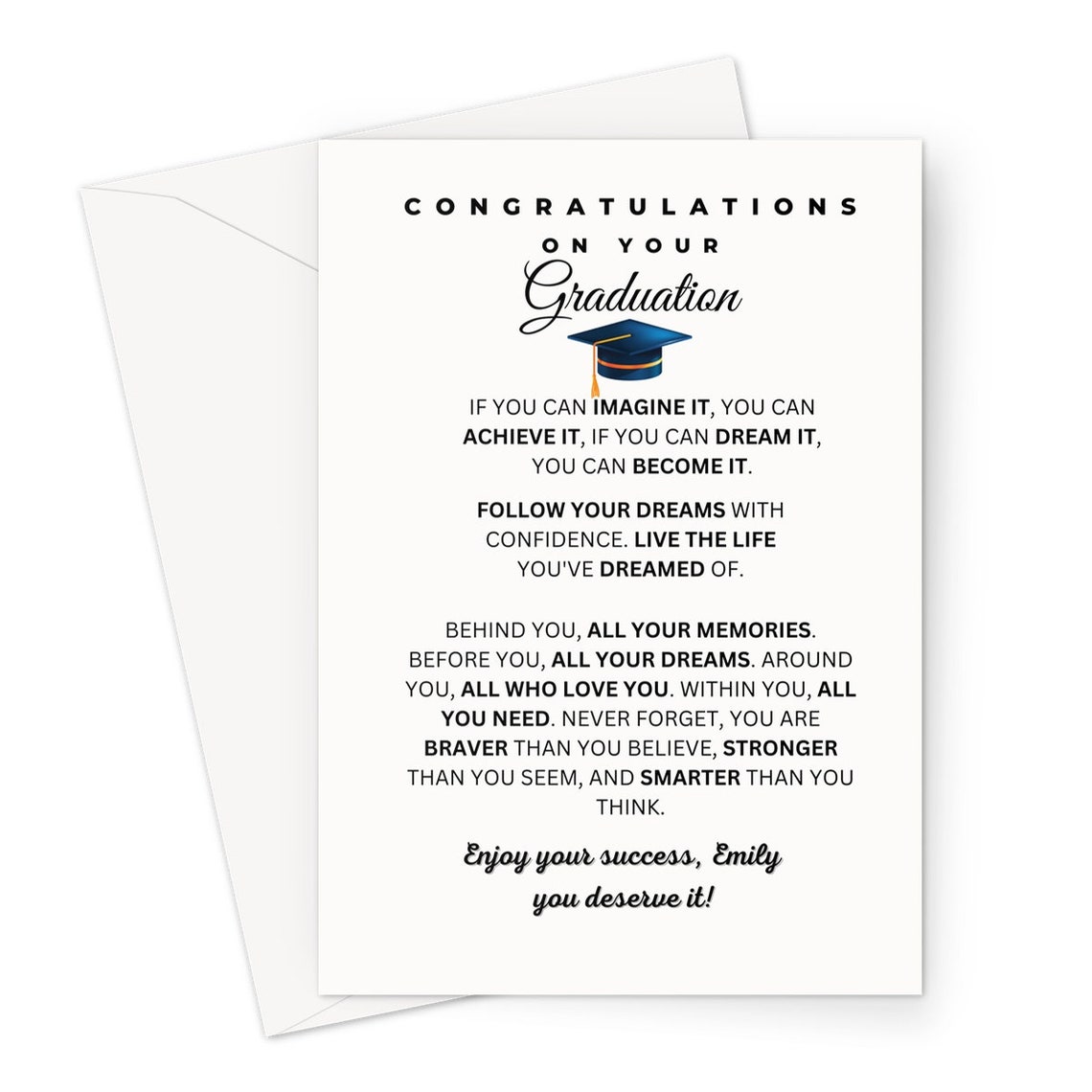 Graduation Gifts 2024, Congratulation Card, High School, College ...