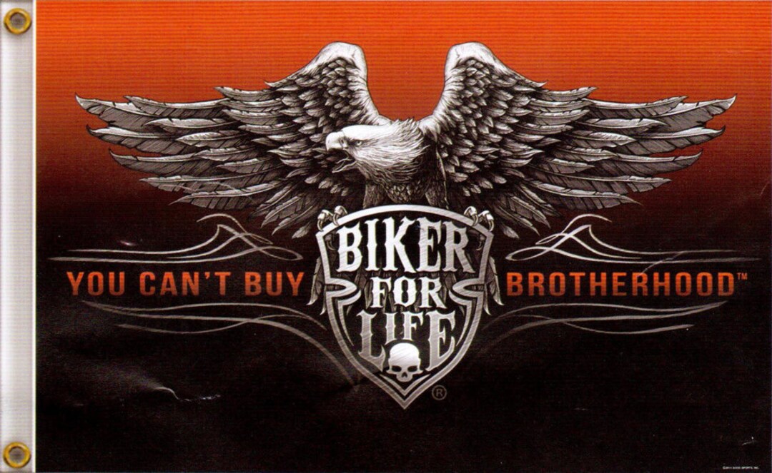 You Can't Buy Brotherhood Biker for Life Biker Flag Motorcycle Banner 3 ...
