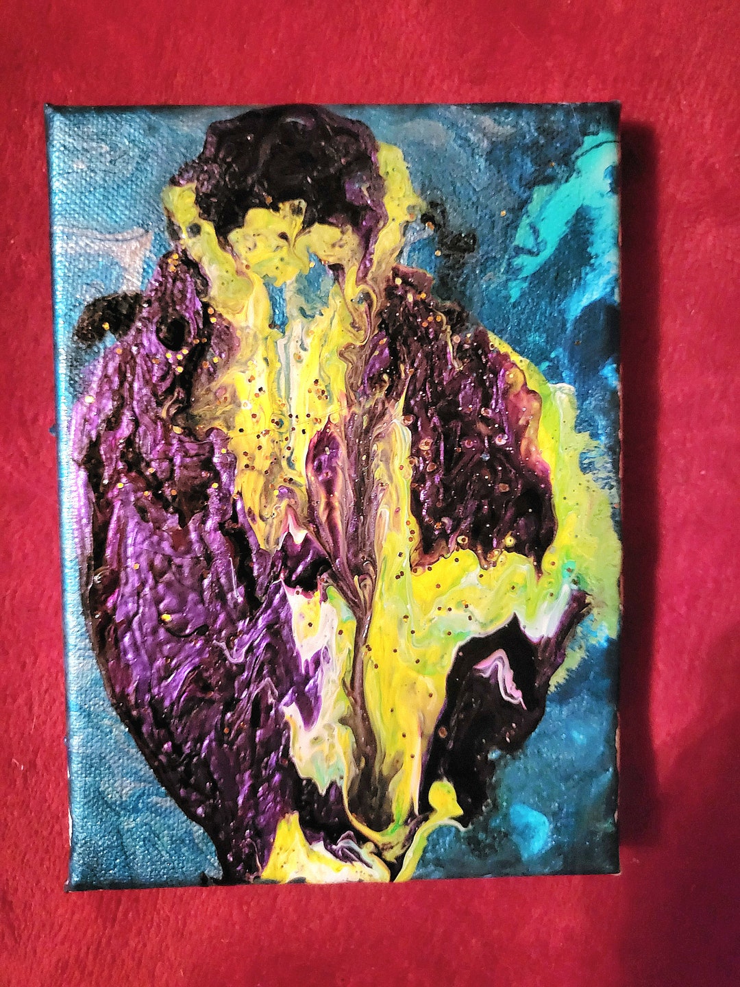 Painting Pouring Our Flag Means Death - Etsy