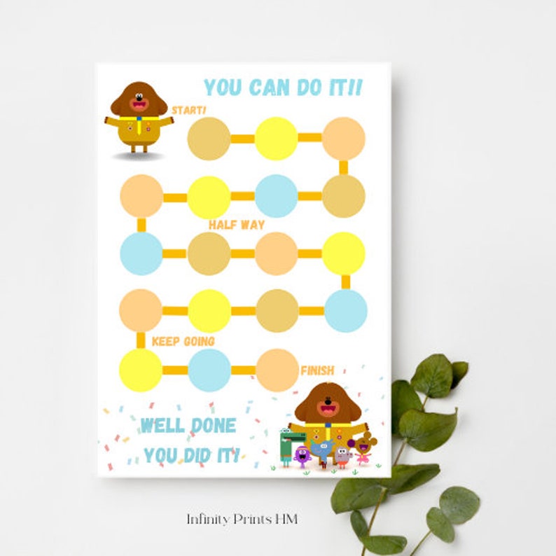 Duggee Theme Reward Chart - Etsy