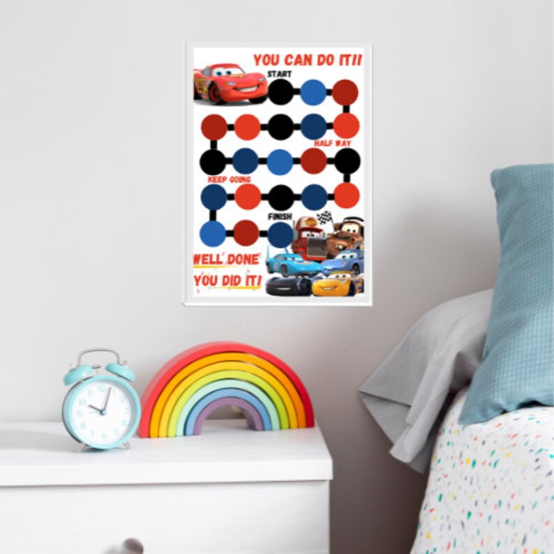 Printable Lightning Mcqueen Rewaed Chart - Etsy