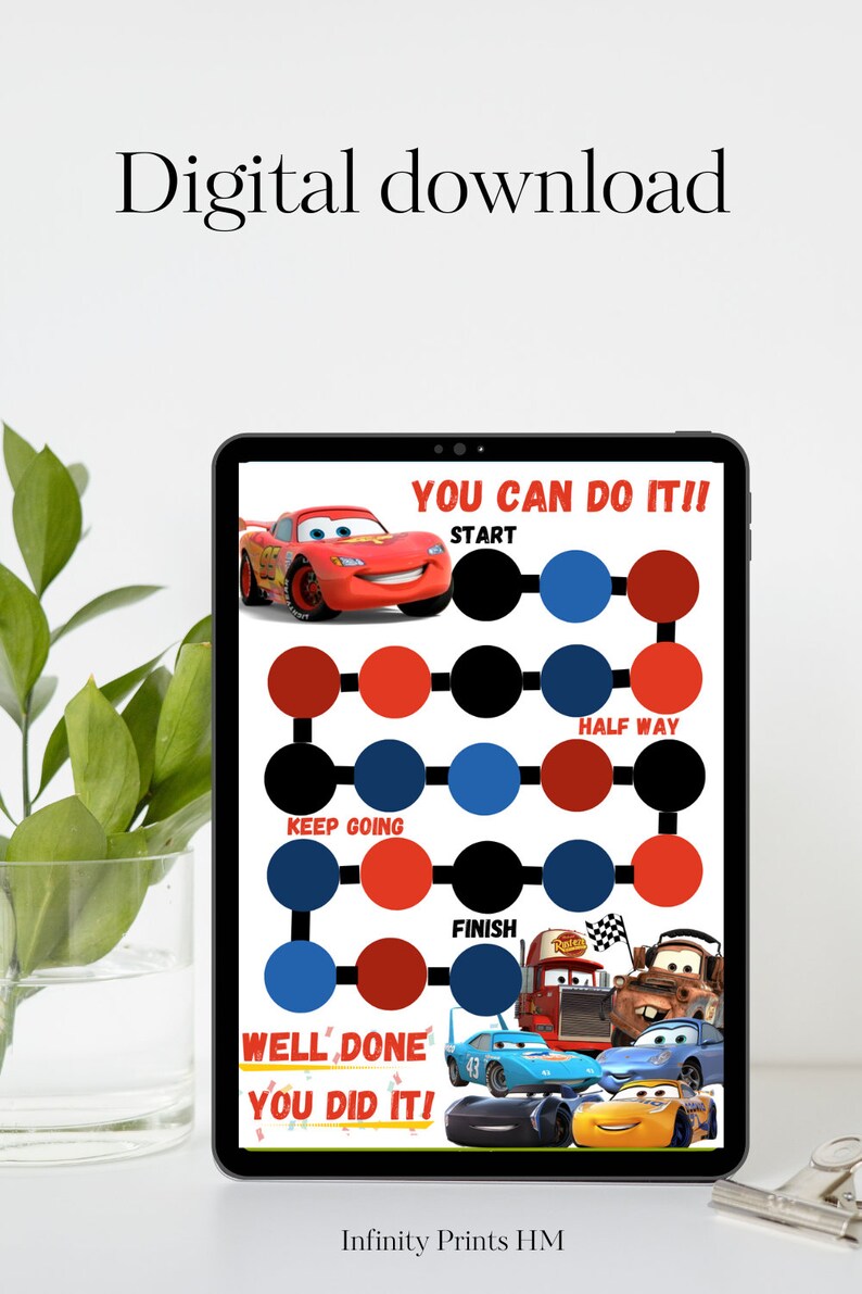 Printable Lightning Mcqueen Rewaed Chart - Etsy