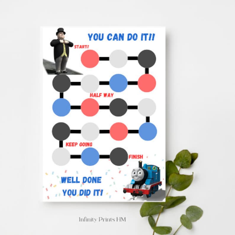Thomas the Tank Engine Theme Reward Chart - Etsy UK