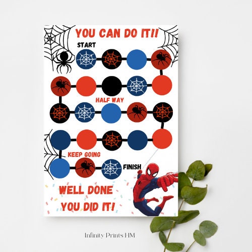 Printable Spiderman Theme Reward Chart - Etsy