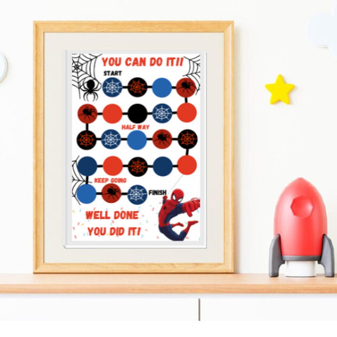 Printable Spiderman Theme Reward Chart - Etsy