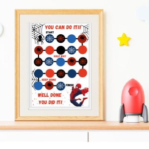 Printable Spiderman Theme Reward Chart - Etsy