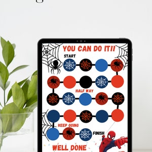Printable Spiderman Theme Reward Chart - Etsy