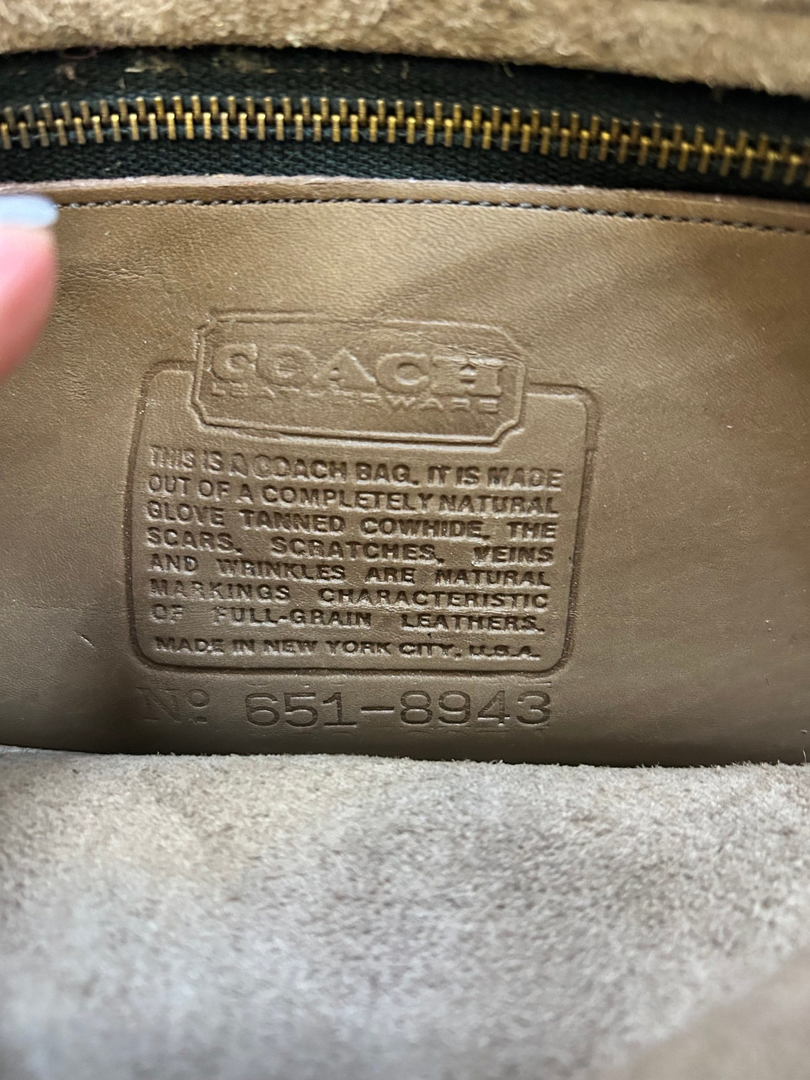 Vintage Coach Dinky Bag - Etsy