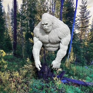 Bigfoot Sasquatch Yeti Wall Mount Unpainted Retail Store Business ...