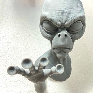 Alien UFO Bigfoot Coming Out of Wall Sasquatch (LARGE) Lot Bigger Than ...