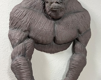 Bigfoot Sasquatch Yeti Wall Mount custom Airbrushed - Etsy