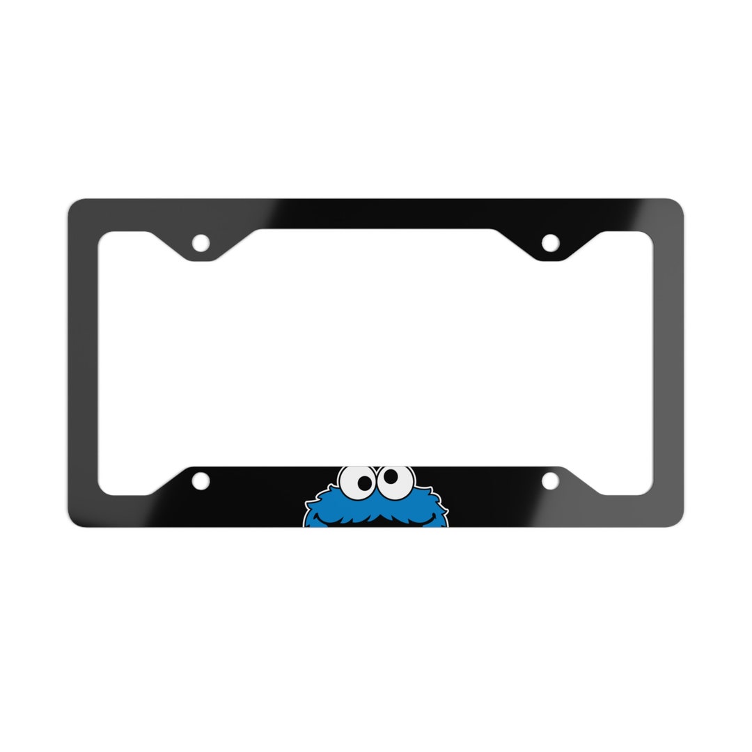 Cookie Monster License Plate Frame Car Accessories Car Plate - Etsy