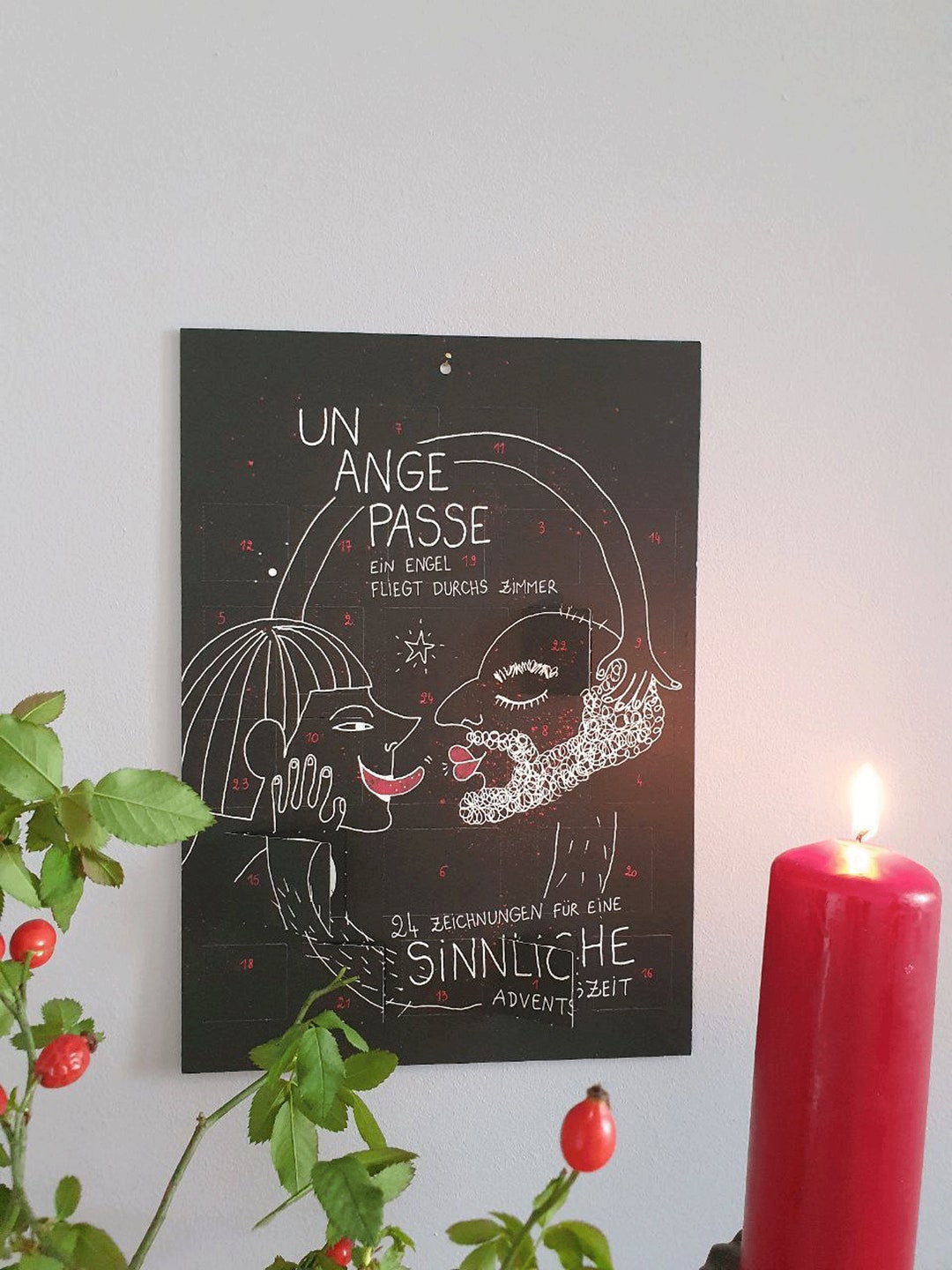 Sensual Erotic Advent Calendar With 24 Funny and Playful Ink - Etsy