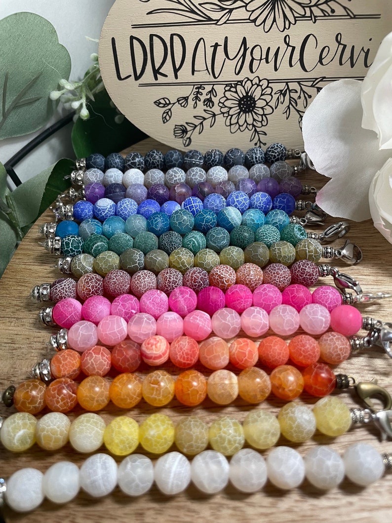 Fire Agate Stone Crackle Cervical Dilation Beads - Etsy