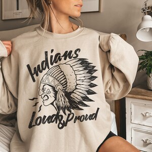 Indians Shirt, Indians Sweatshirt, Indians School Shirt, School Spirit ...