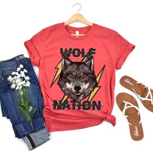 Wolf Nation Shirt, Wolves Tshirt, Wolf School Shirt, Wolf Mom, Go ...