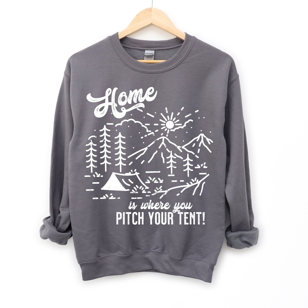 Camping Sweatshirt, Camper Sweatshirt, Tent Camping Shirt, Camping Gift ...