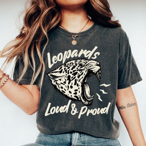 Leopards Shirt, Leopard Tshirts, Leopard Mascot Shirt, Mascot Tee, Leopard Football Mom, Leopard ...