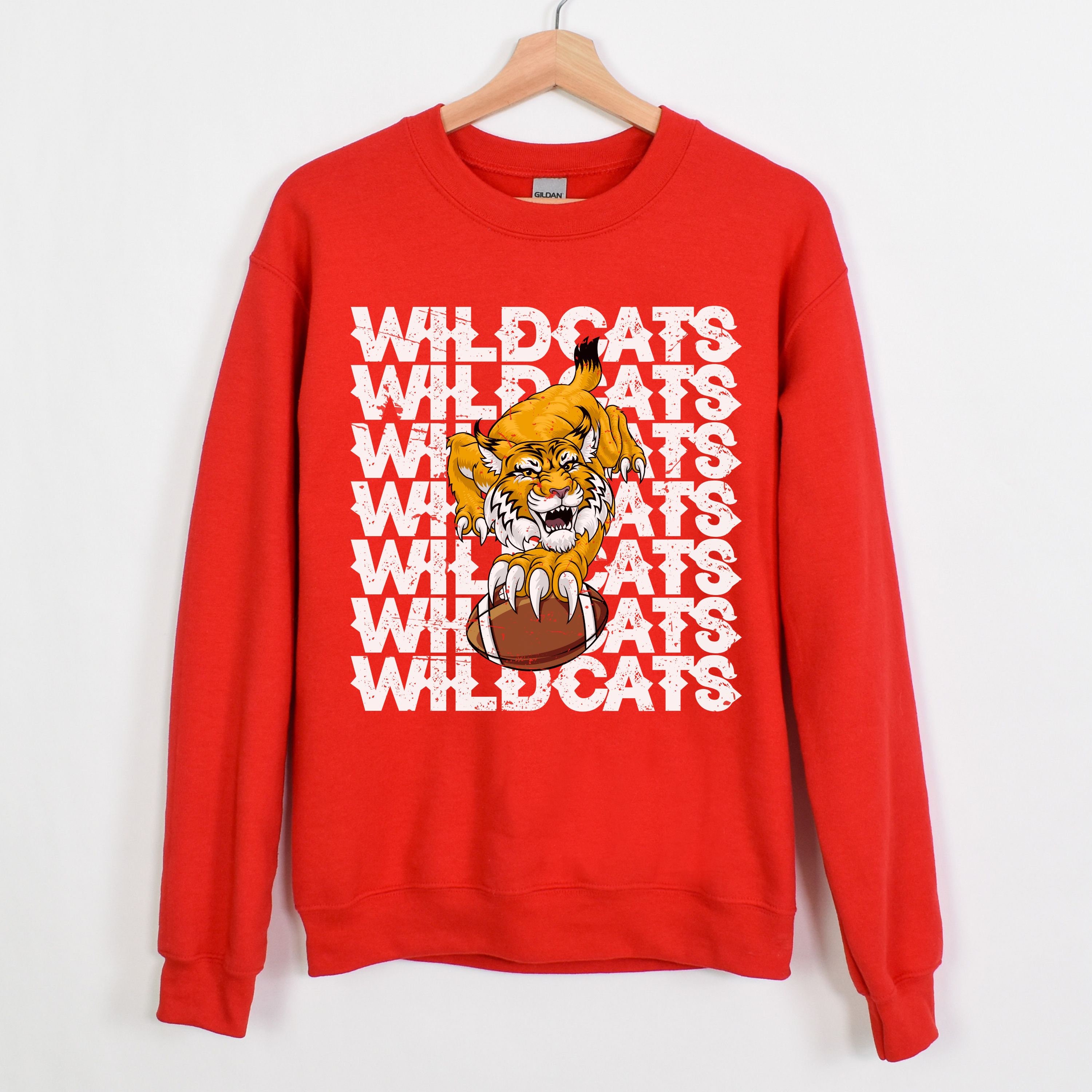 Wildcats Sweatshirt, Wildcat Football Shirt, Wildcats Shirt, Vintage ...