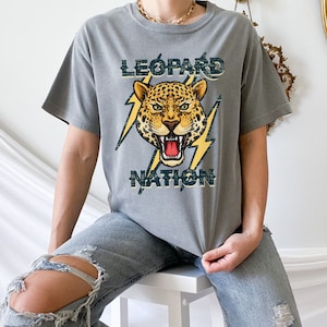 Leopards Shirt, School Spirit Shirts, Leopard Mascot Shirt, Mascot Tee ...