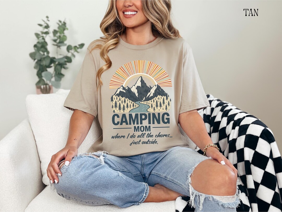 Camping Mom Shirt, Camping Mama Tee, Camping Lovers Tee, Mom Camping ...