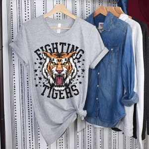 Tigers Shirt, Tiger Shirt, Tiger School Spirit Shirt, Tiger Mom Shirt ...