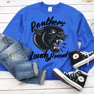 Panthers Shirt, Panthers Football, Panthers Sweatshirt, School Spirit ...