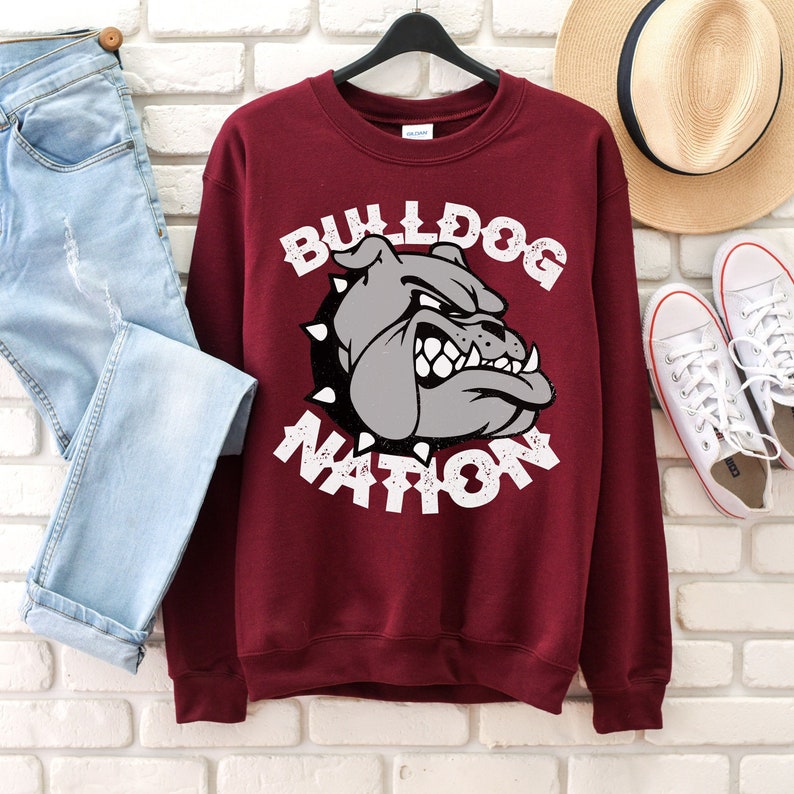 Bulldogs Sweatshirt, Bulldogs Mascot Shirt, Bulldogs School Spirit ...