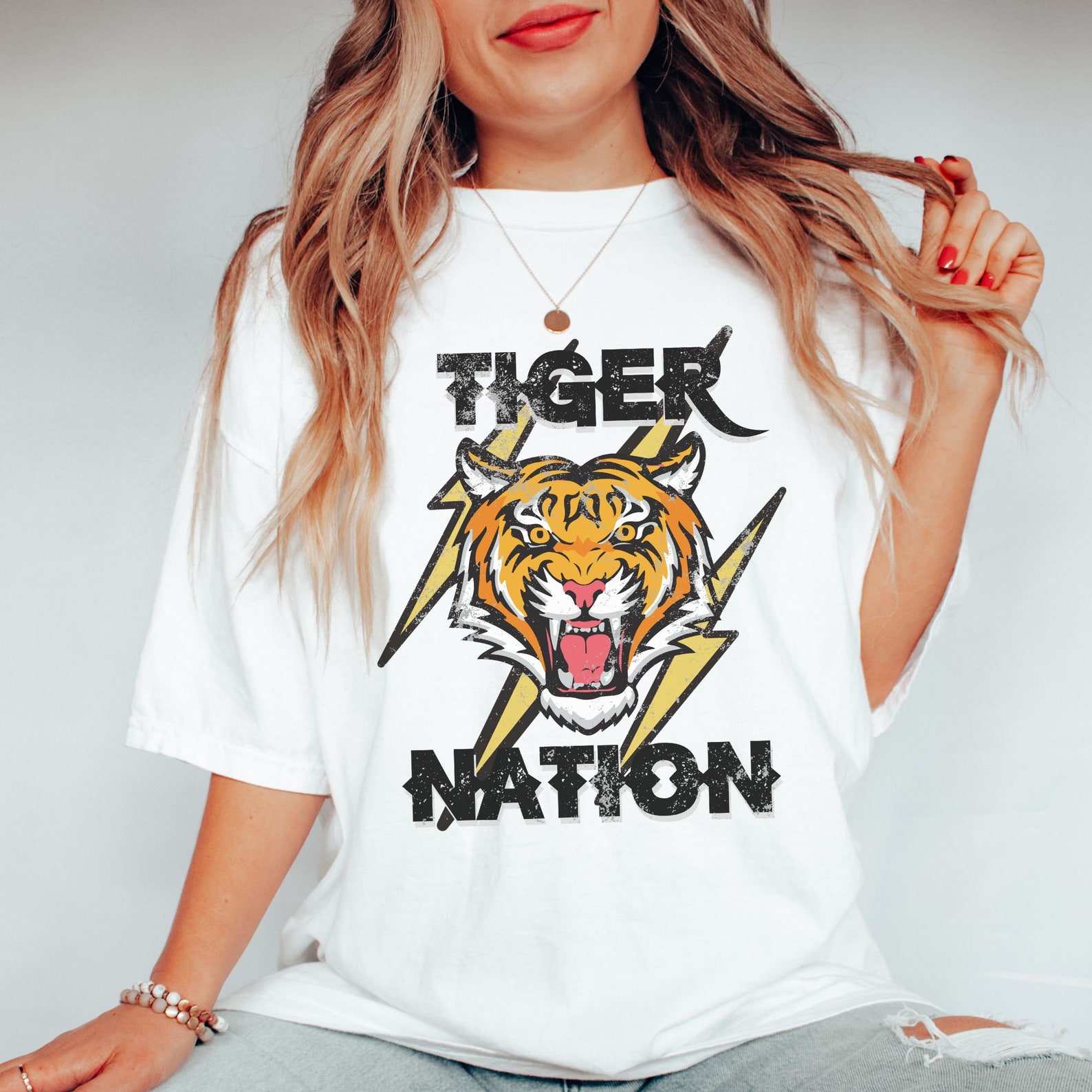 Tiger Shirt School Spirit Shirts Tiger Mascot Shirt Mascot - Etsy