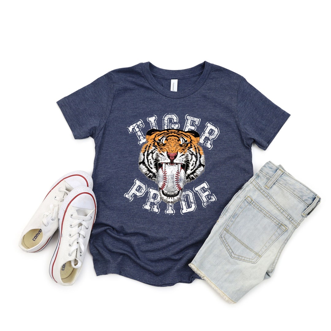 Tiger Baseball Youth Shirt, Tigers Baseball Tshirt, Tiger Youth Shirt ...