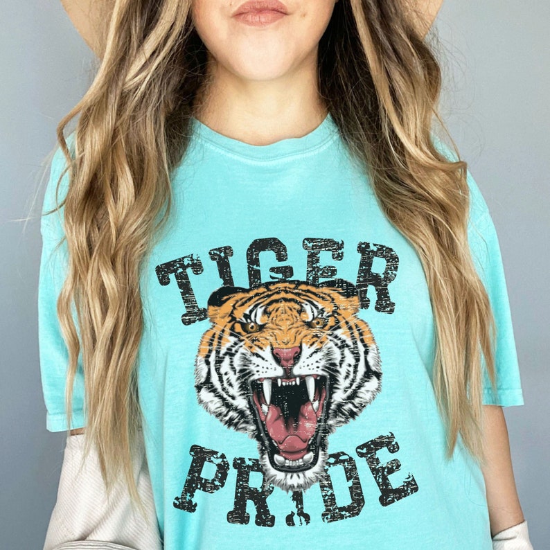 Tigers Shirt, Tiger Tshirt, Tiger Pride Tee, Retro School Spirit Shirts ...