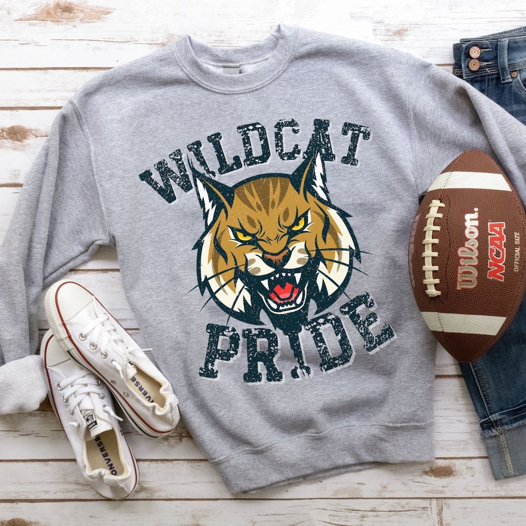 Wildcats Sweatshirt, Wildcats Shirt, Wildcat Pride, Wildcat Mascot ...