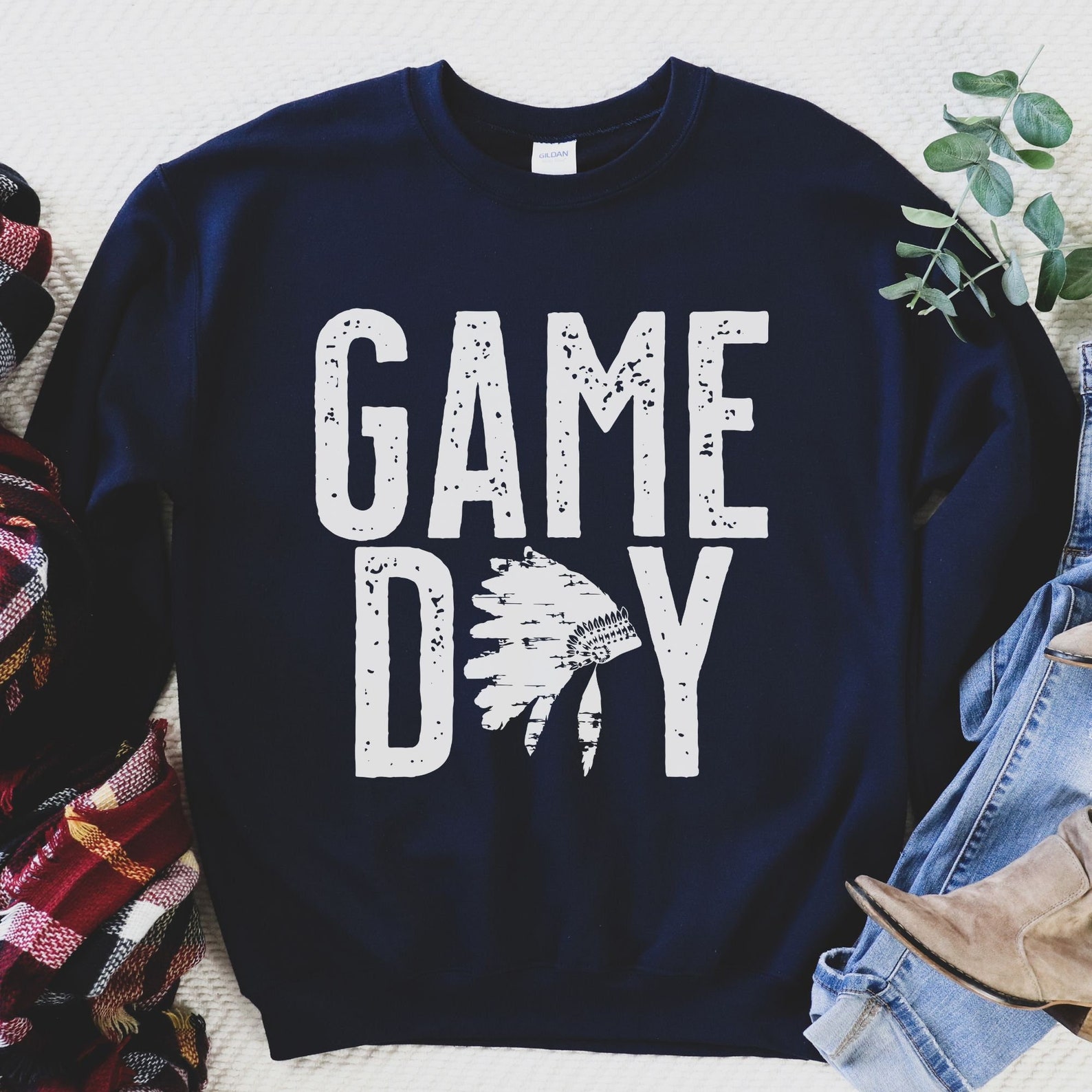 Indians School Sweatshirt, Game Day Sweatshirt, Indians Shirt, Gameday ...