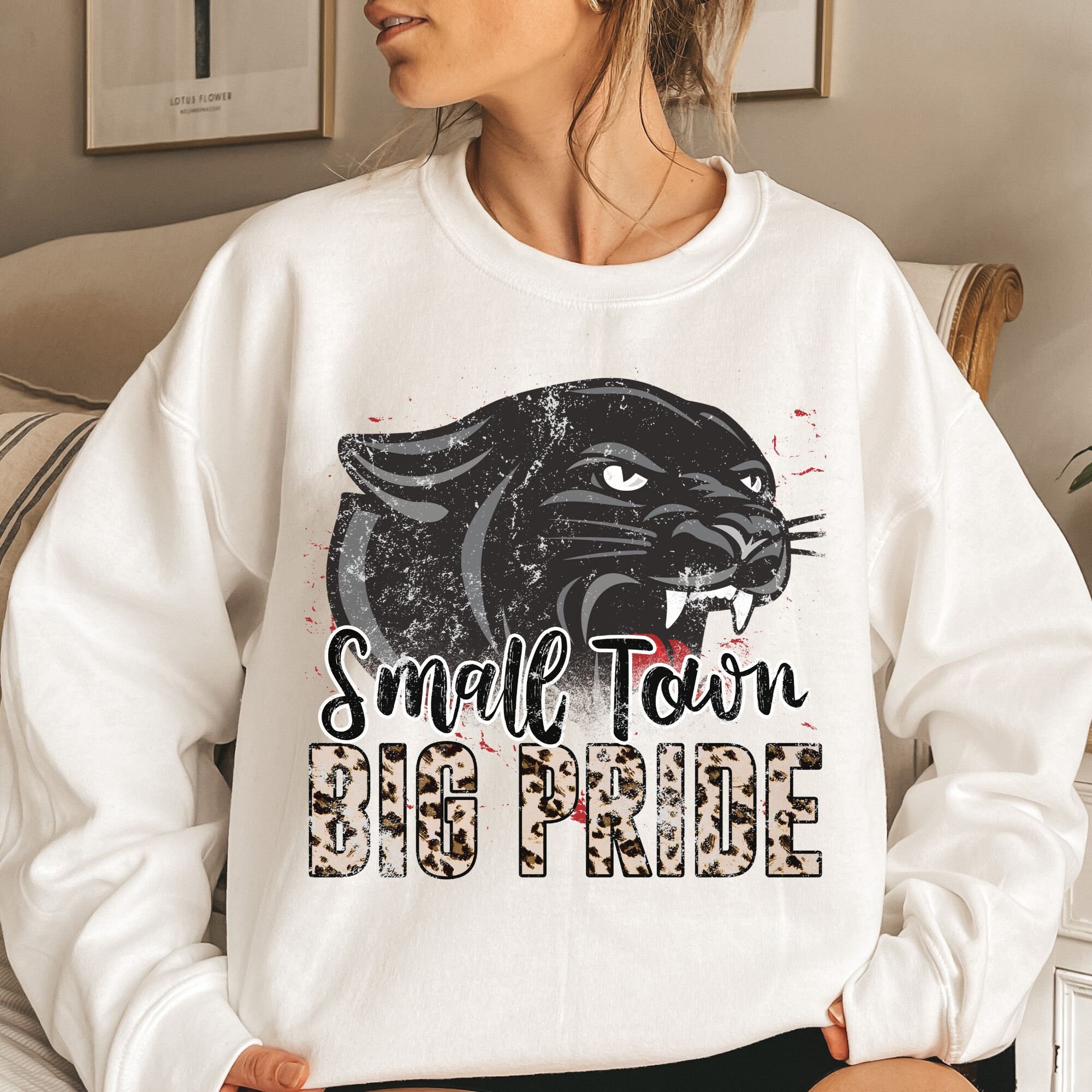 Small Town Big Pride Panthers Shirt School Spirit - Etsy