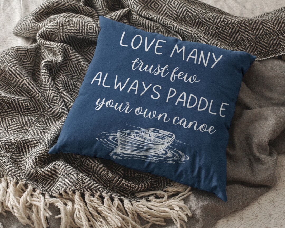 Lake Gift, Canoe Gift, Lake House Pillow, Lake House Gift, Canoeing ...
