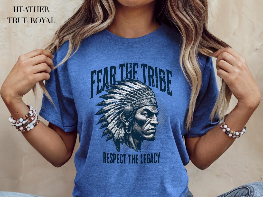Fear the Tribe Indian Mascot Shirt, Game Day Indians Shirt, Warrior ...