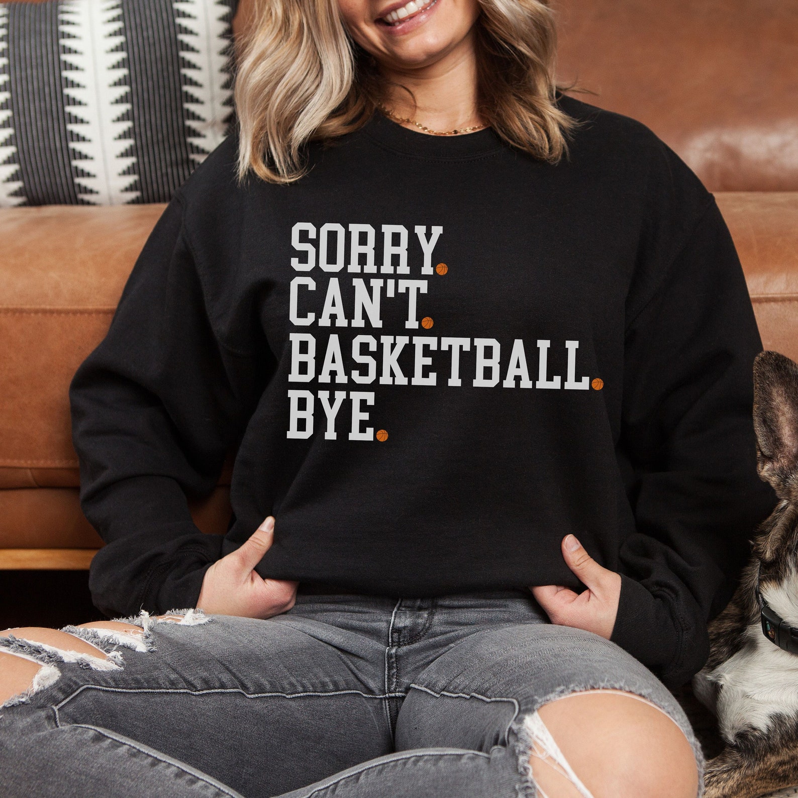 Funny Basketball Sweatshirt, Basketball Shirt for Women, Basketball ...