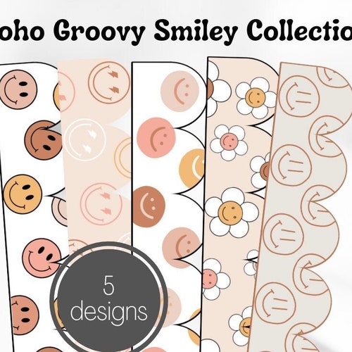 Boho Smiley Bundle Digital Download Printable Bulletin Board - Etsy