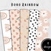 Boho Rainbow Bundle | Printable Bulletin Board Borders - Etsy