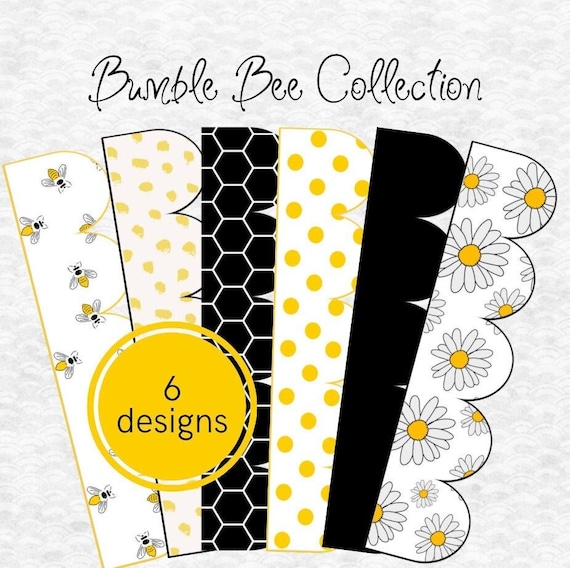 Bumble Bee Collection Bulletin Board Borders Digital - Etsy Canada