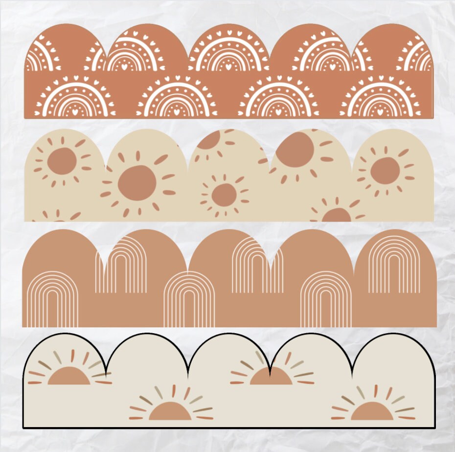 Modern Boho Bundle | Printable Classroom Bulletin Board Borders - Etsy