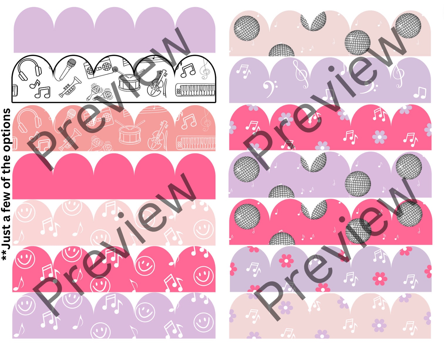 Music Teacher Bundle | Printable Classroom Bulletin Board Borders - Etsy