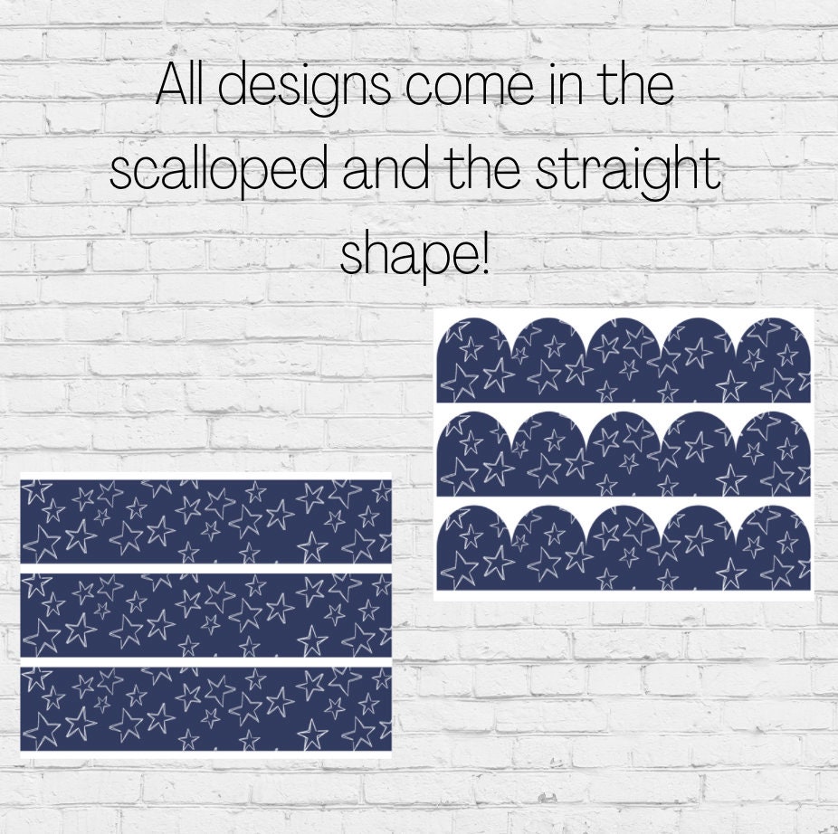 Stars Collection | Bulletin Board Border Digital Download - Etsy