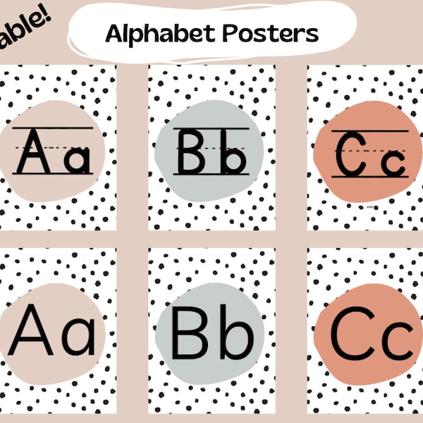 Modern Alphabet - Etsy